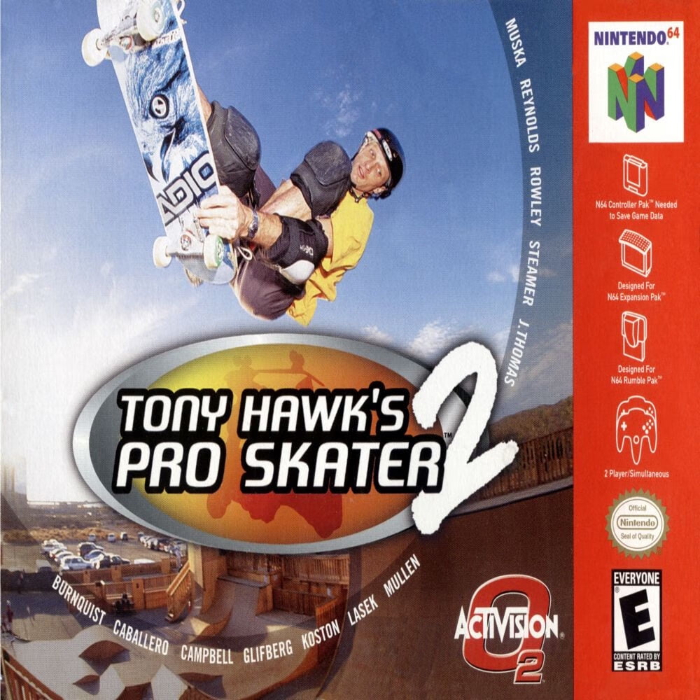 Tony Hawk's Pro Skater 2 N64 Game,US Version - Walmart.com