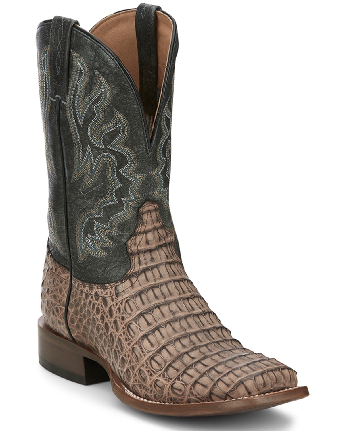 Tony Lama Men's Exotic Caiman Marfa Western Boot Broad Square Toe ...