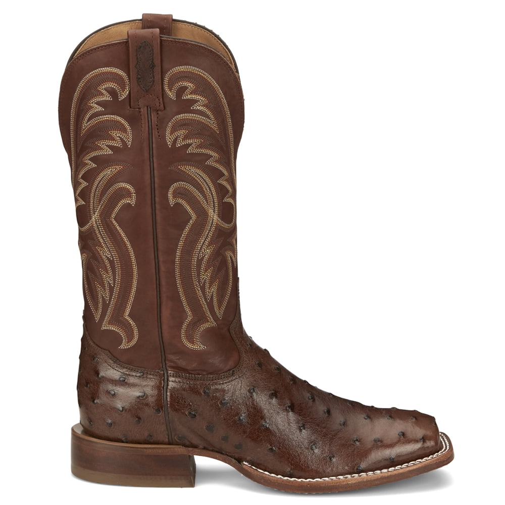 Tony Lama Mens Jacinto 13 Inch Full Quill Ostrich Embroidered Square Toe Pu - Walmart.com
