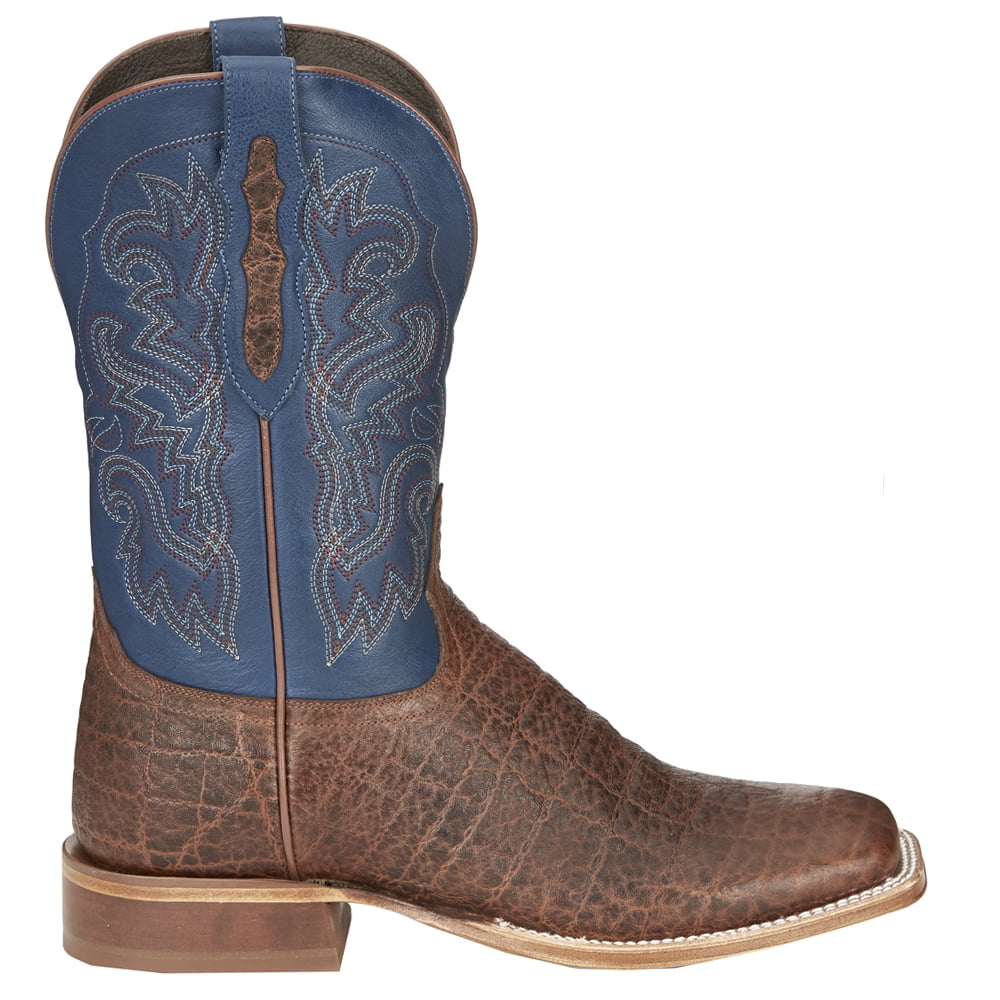 Tony Lama Mens Jinglebob Embroidered Square Toe Pull On Cowboy Mid Calf ...