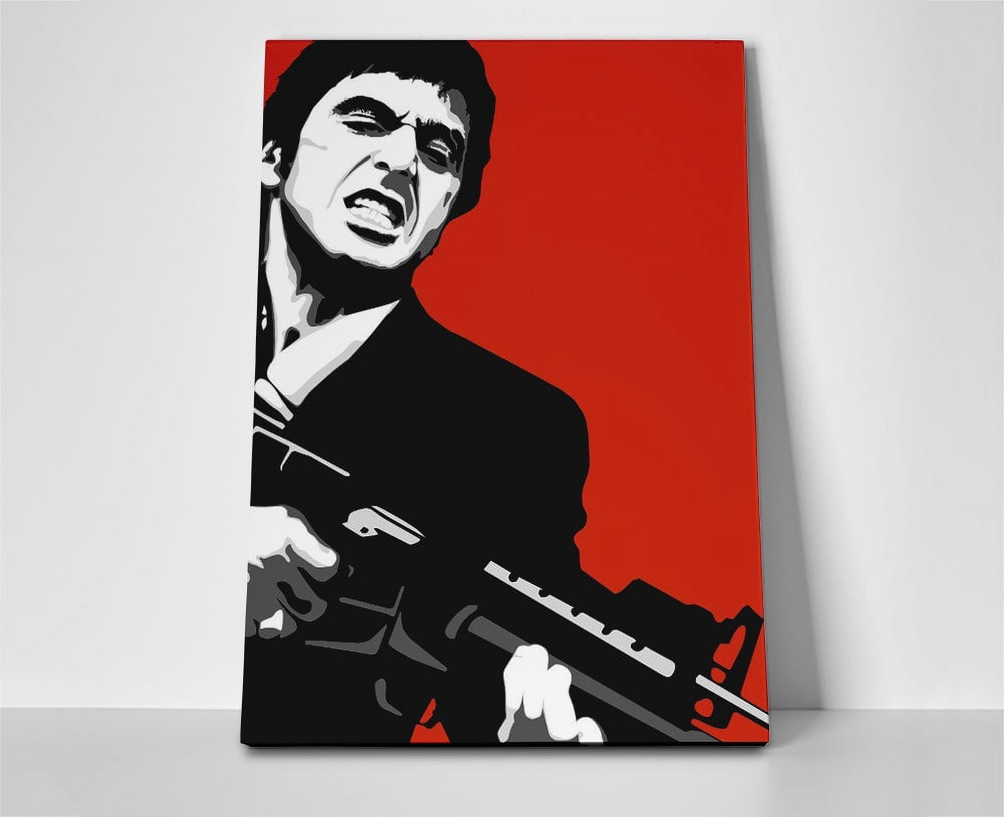 Tony Montana Scarface Poster or Wrapped Canvas - Walmart.com