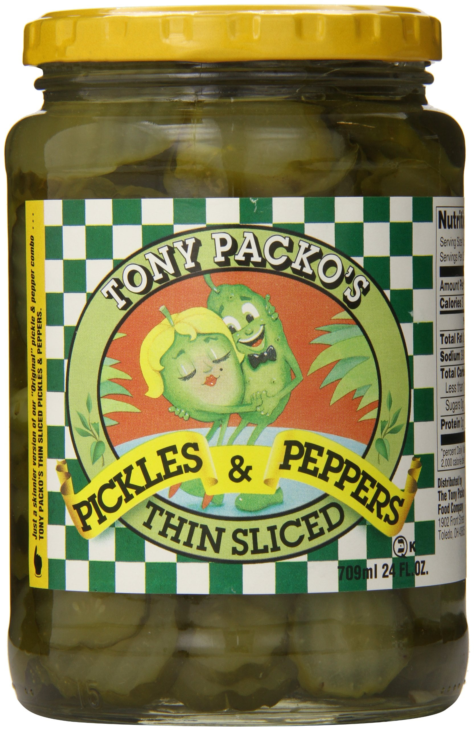 Tony Packo Thin Sliced Pickles and Peppers, 24 Ounce - Walmart.com