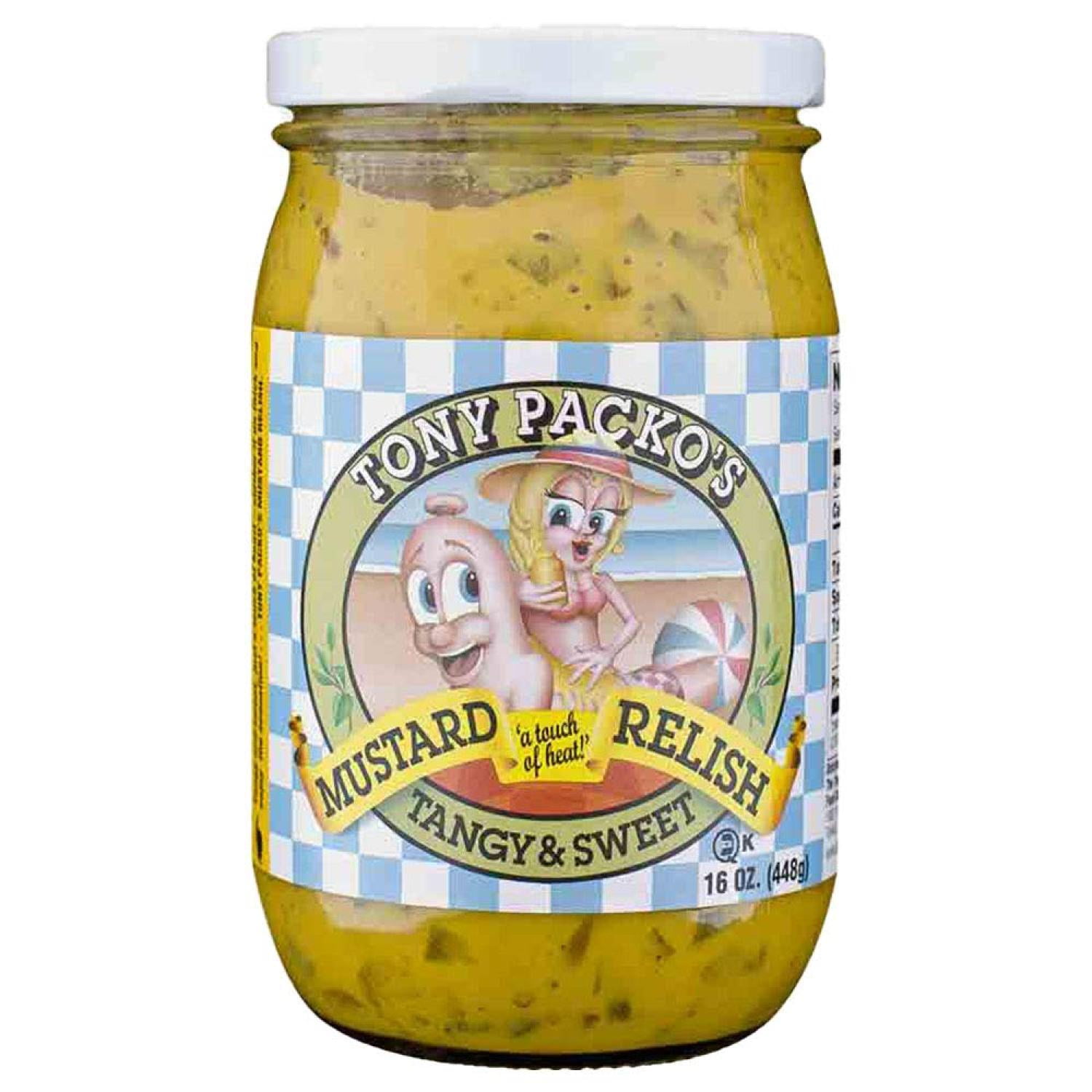 Tony Packos, T.P. Mustard Relish, 16 Ounce - Walmart.com