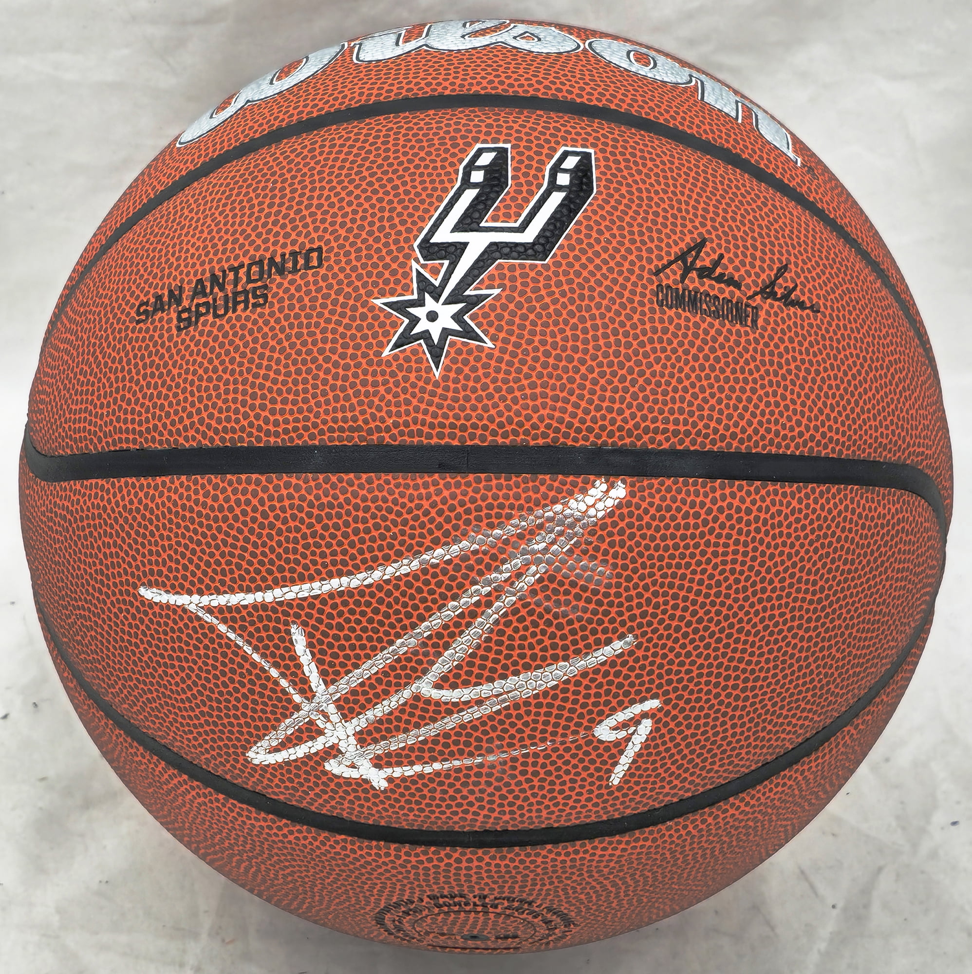 Tony Parker Autographed Official NBA Leather San Antonio Spurs Logo ...