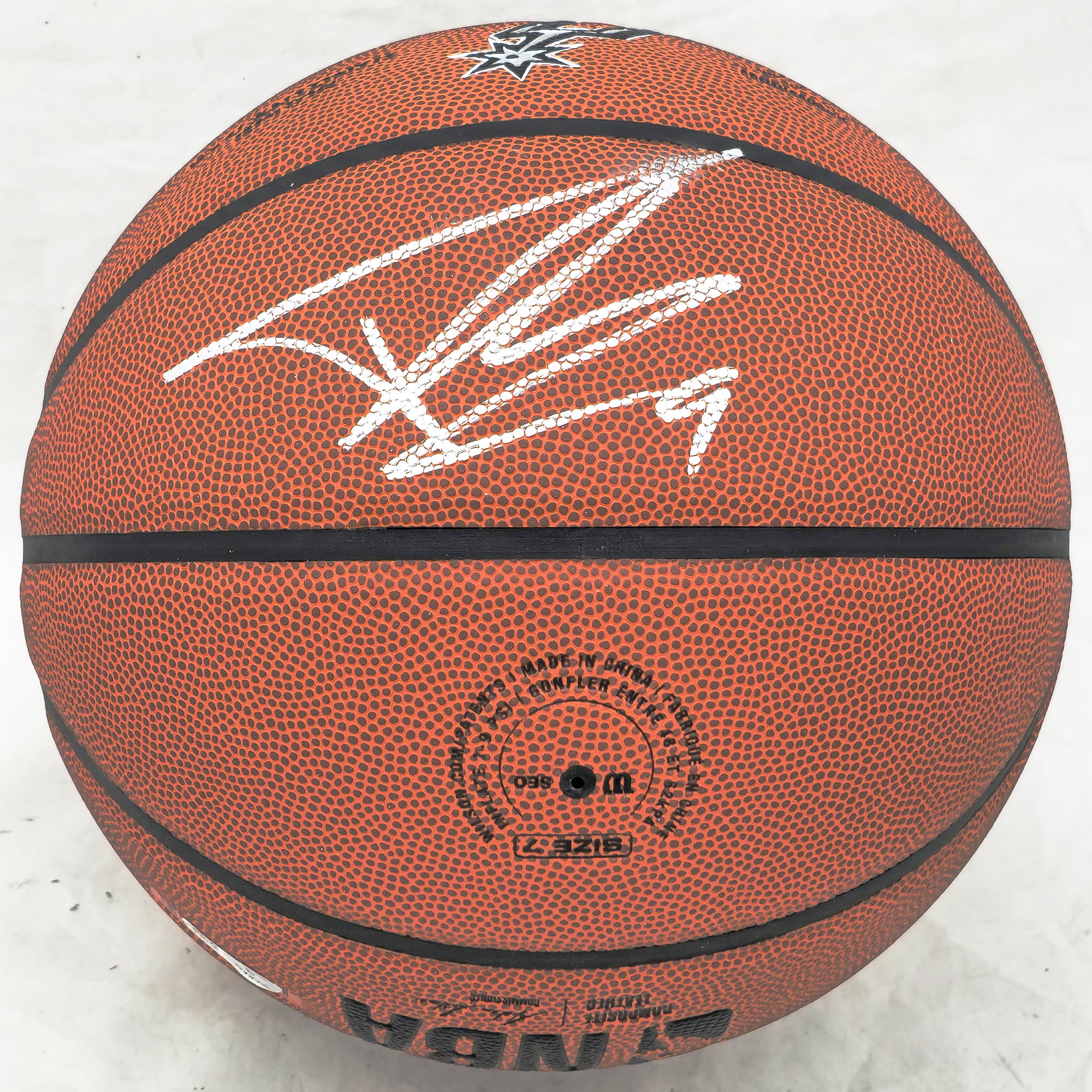 Tony Parker Autographed Official NBA Leather San Antonio Spurs Logo ...