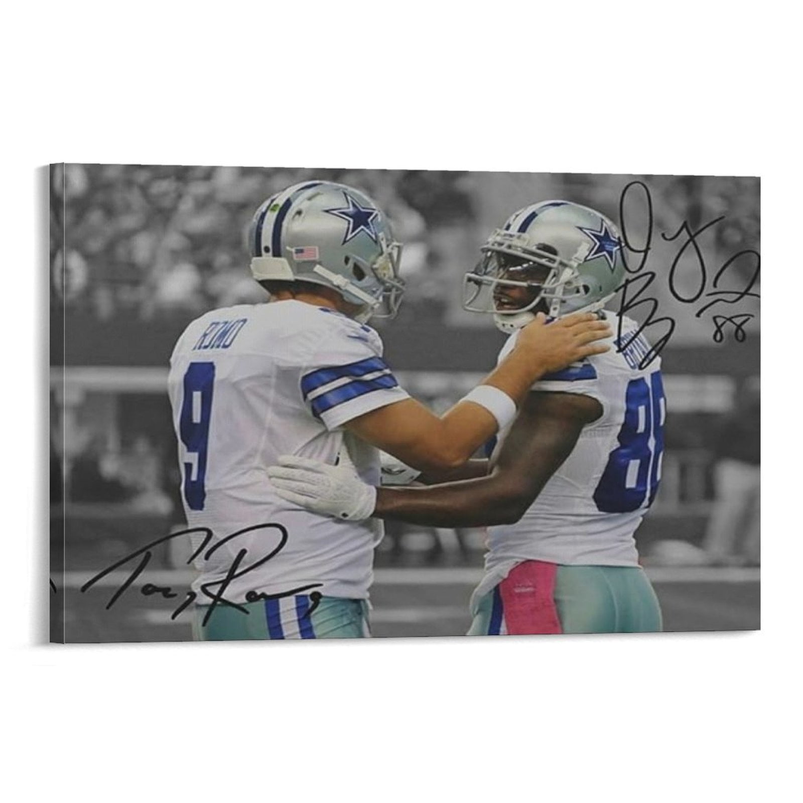 Tony Romo Dez Bryant Canvas Poster Bedroom Decor Landscape Office Room ...