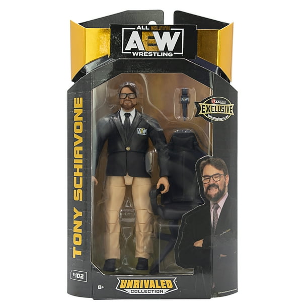 Tony Schiavone (Announcer) - AEW Ringside Exclusive Jazwares AEW Toy Wrestling Action Figure ...
