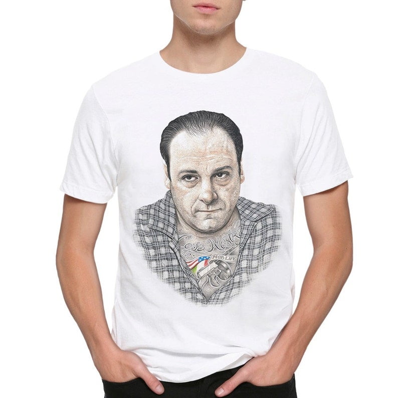 Tony Soprano Original Art T-Shirt / The Sopranos TV Series Shirt / Men ...