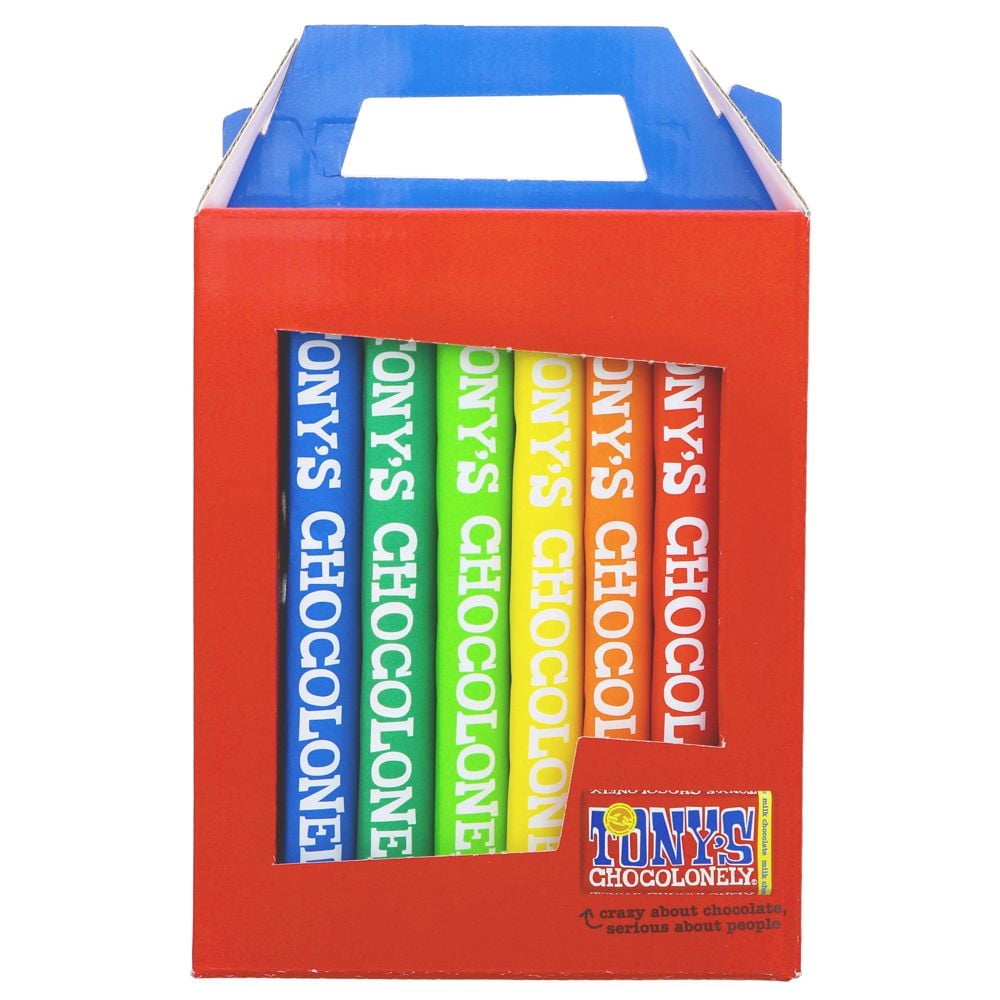 Tony's Chocolonely Gift Box Assorted Flavors 6-Pack - Walmart.com