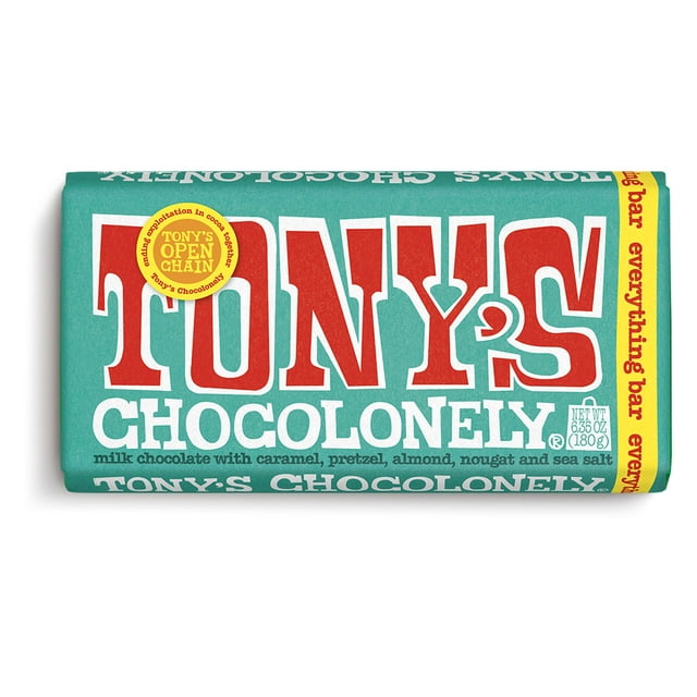 Tony's Chocolonely Milk Chocolate Everything Bar, 6.35 Oz - Walmart.com