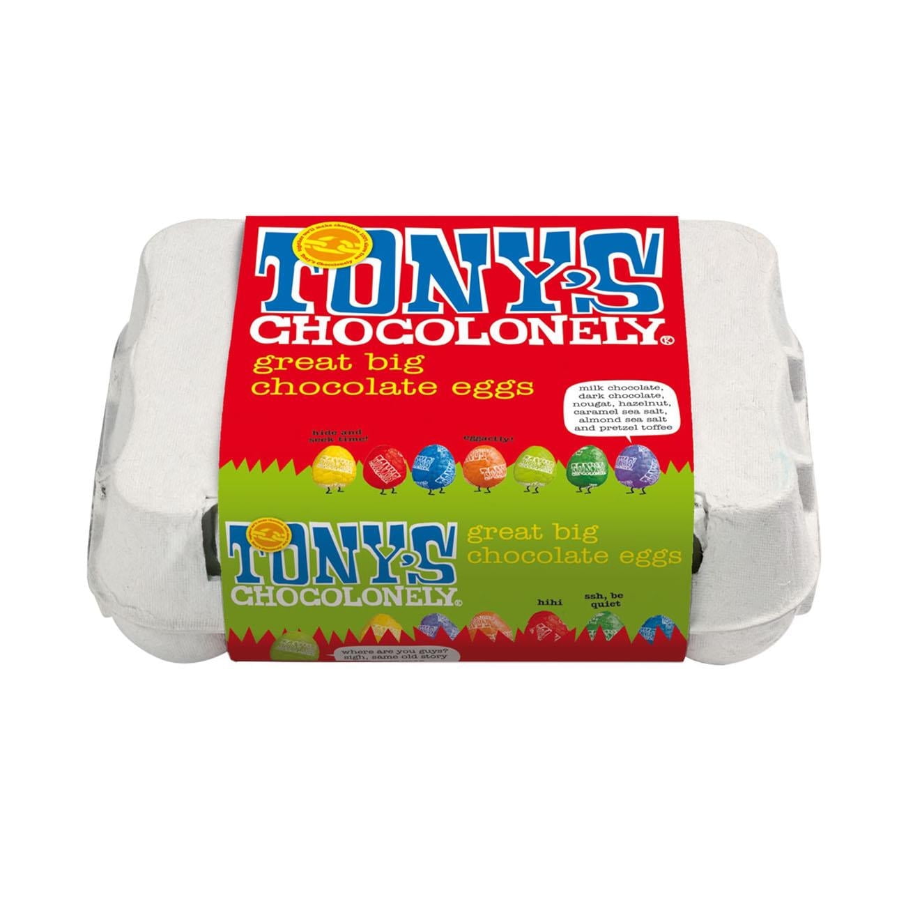 Tony's Chocolonely 12 Egg-Stra Special Chocolate Eggs 150G, Imported ...