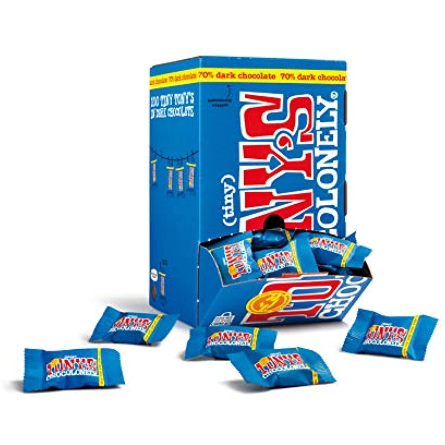 Tonys Chocolonely Dark Chocolate Candy - Bulk Pack of 100 Bites, 317 Oz ...