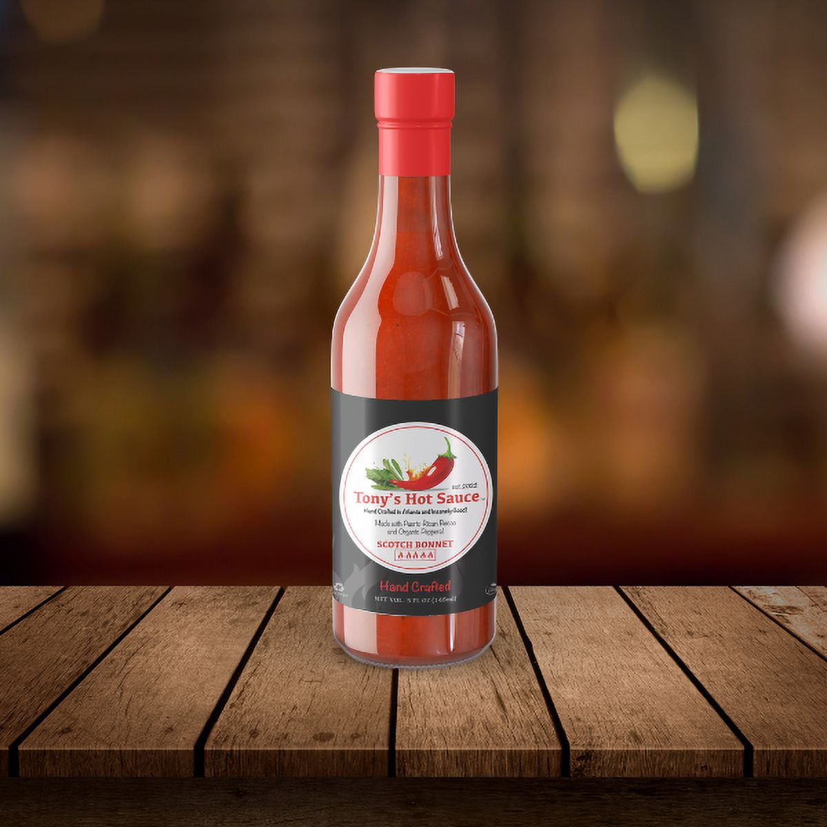 Tonys Handcrafted Hot Sauce 5oz Scotch Bonnet