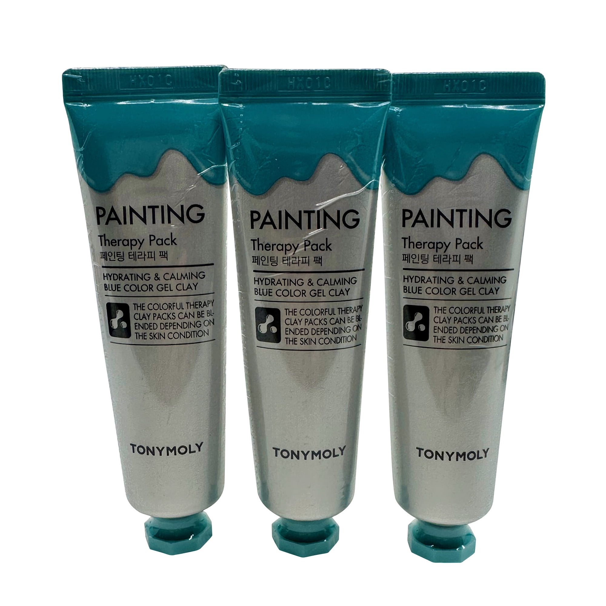 TonyMoly Painting Therapy Pack Blue Color Gel Clay Hydrating & Calming ...