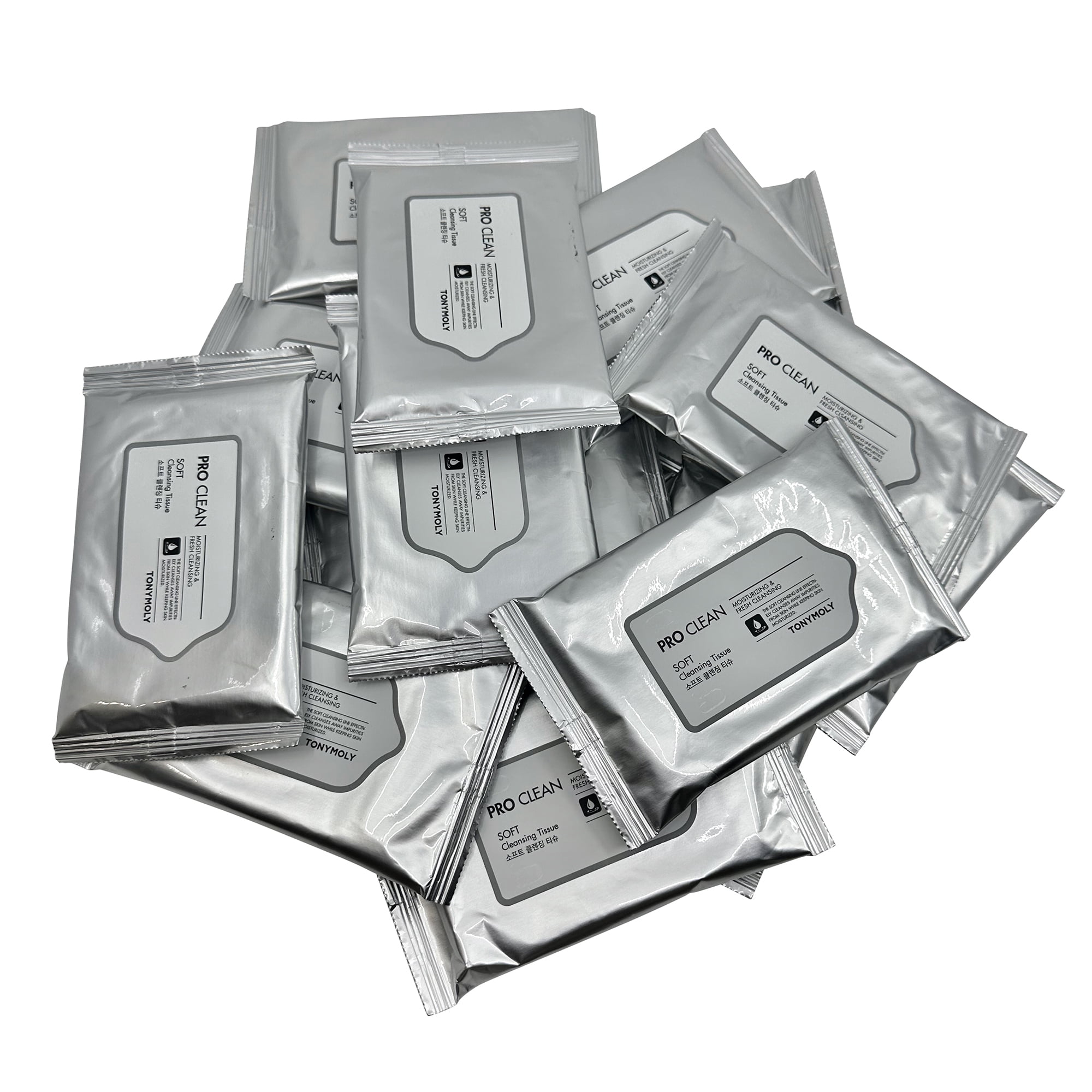 TonyMoly Pro Clean Soft Tissue Moisturizing & Fresh Cleansing Wipes 8 ...