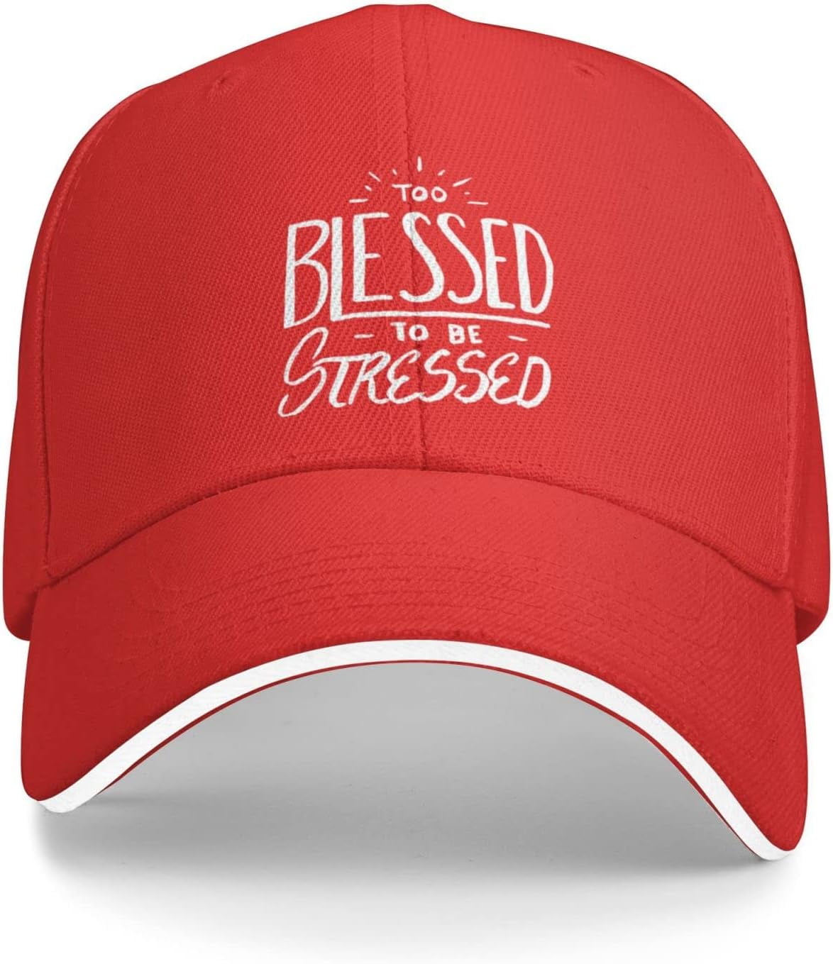 Too Blessed to Be Stressed Christian Faith Believe Baseball Cap Women ...