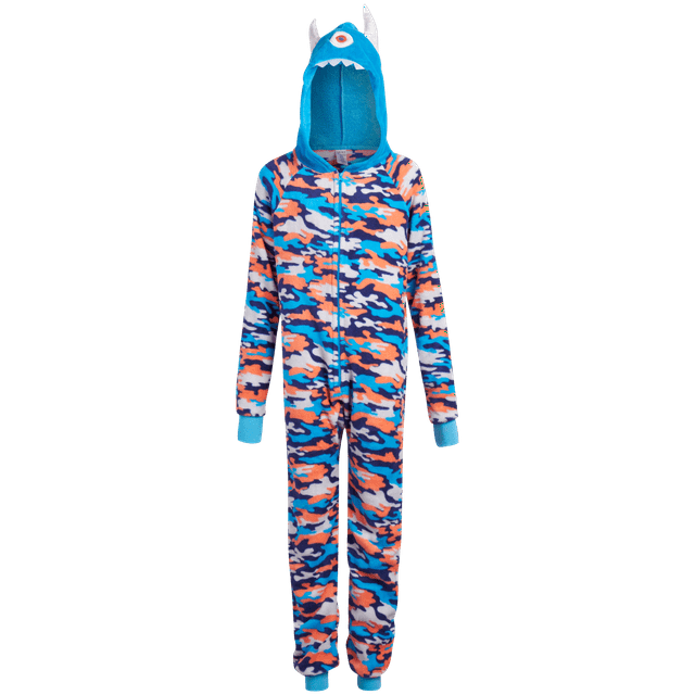 Too Cool 2 Sleep Boys' Fleece Onesie Pajamas, 3D Hoods: Sharks, Dino ...