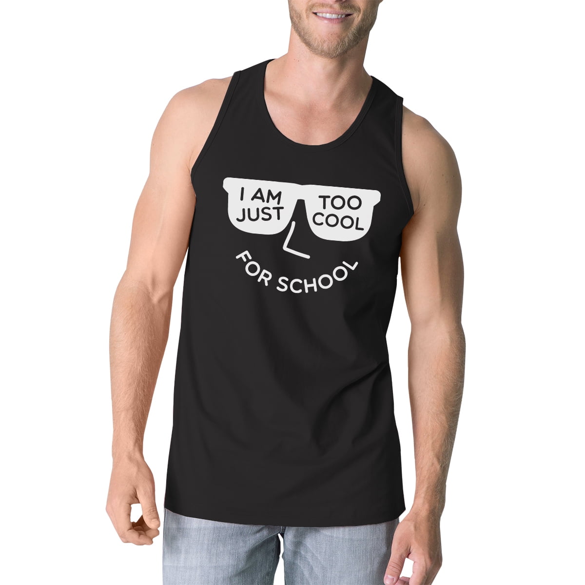 Too Cool For School Mens Black Tank Top - Walmart.com