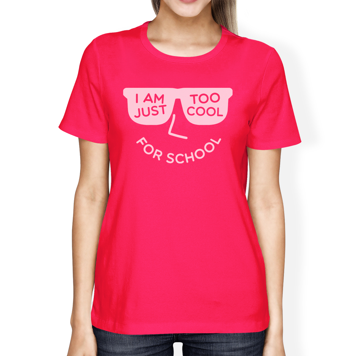 Too Cool For School Womens Hot Pink Shirt - Walmart.com