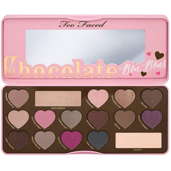 Too Faced Chocolate Bon Bons 16 Shade Eyeshadow Palette with Cocoa ...