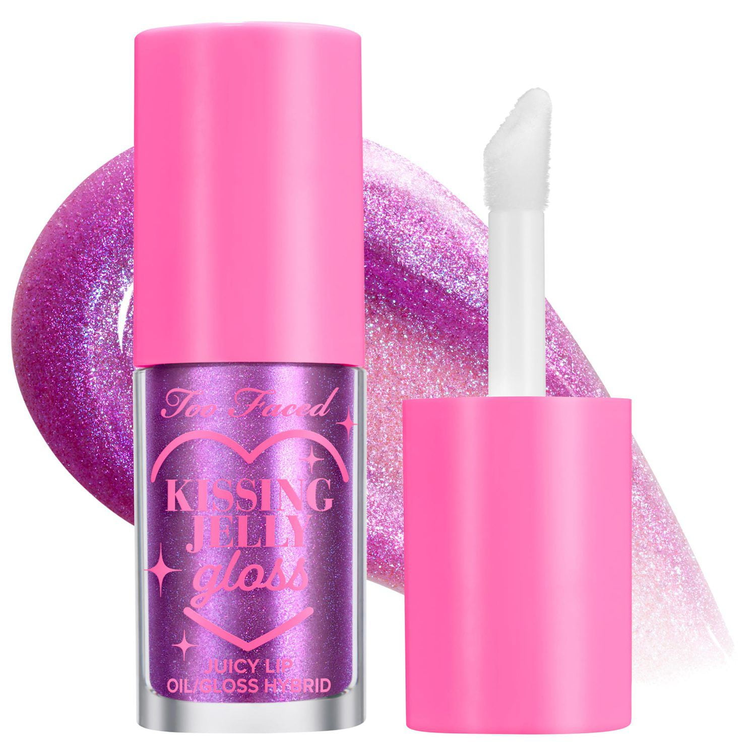 Too Faced Kissing Jelly Non-Sticky Lip Oil Gloss Color: Birthday Kiss ...