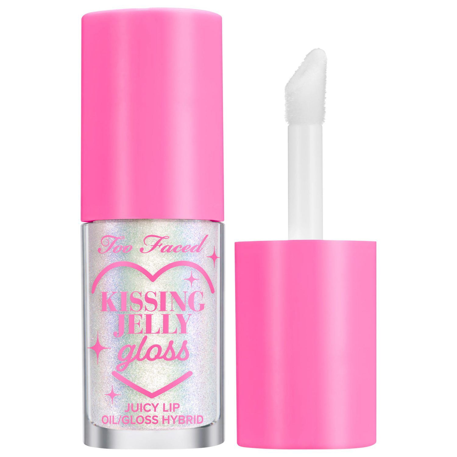 Too Faced Kissing Jelly Non-Sticky Lip Oil Gloss Color: Strawberry ...