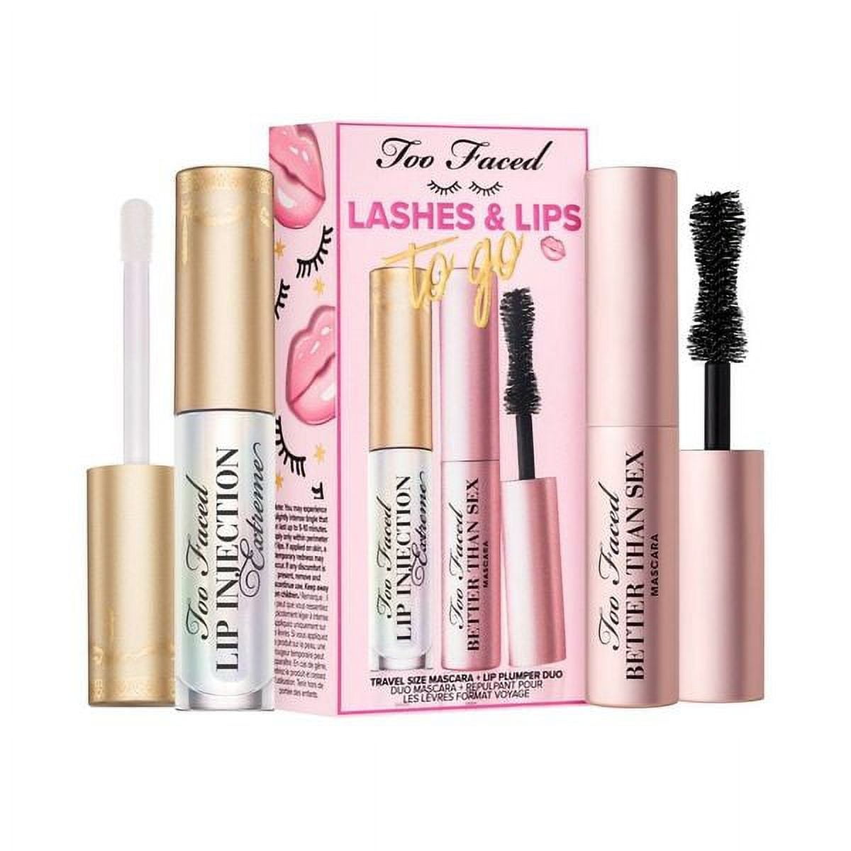 Too Faced Lashes & Lips To Go Bestsellers Travel Size Duo - Walmart.com