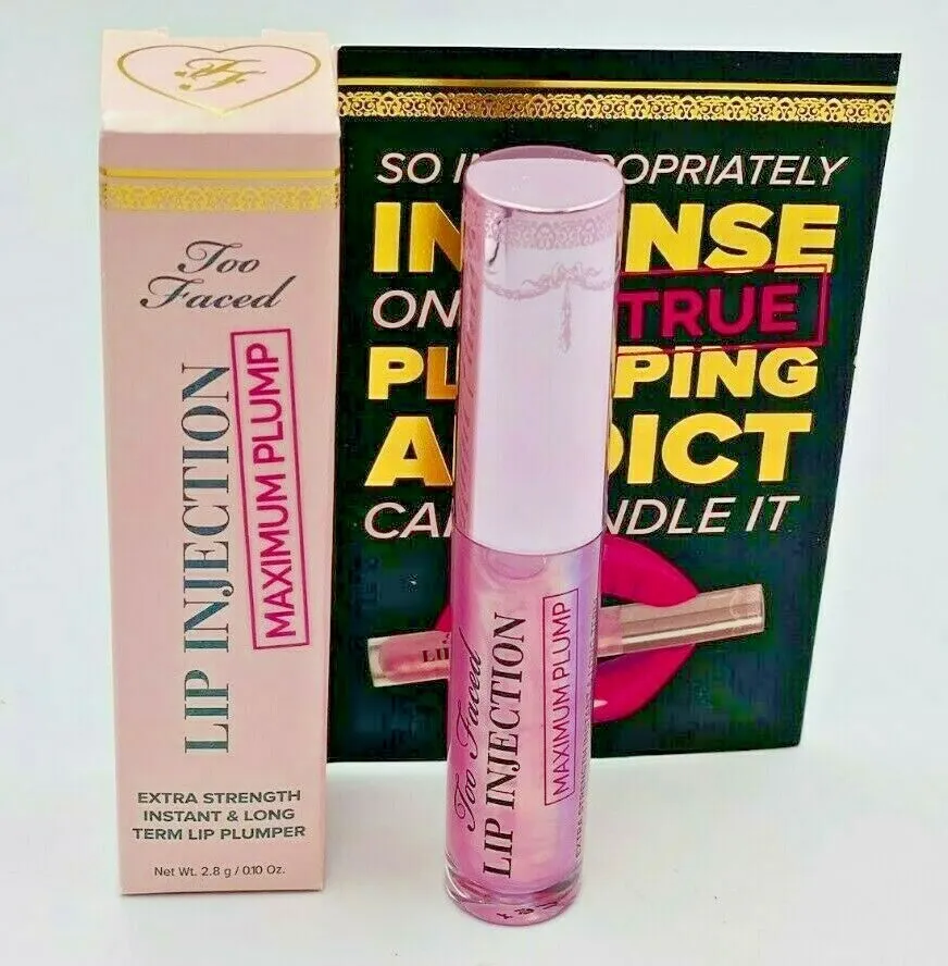 Too Faced Lip Injection Instant Long term Lip Plumper Maximum Plump 2 ...