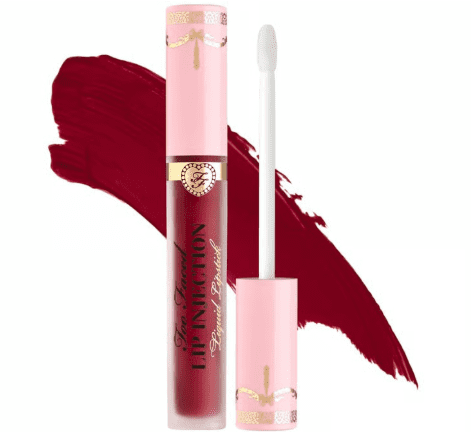 Too Faced Lip Injection Power Plumping Cream Liquid Lipstick Boom Boom ...