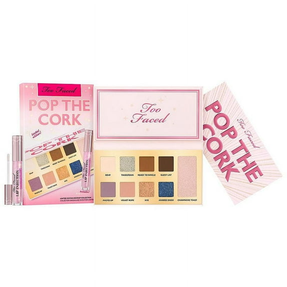 Too Faced Pop The Cork Limited Edition Makeup Set - Lip Plump, Face ...