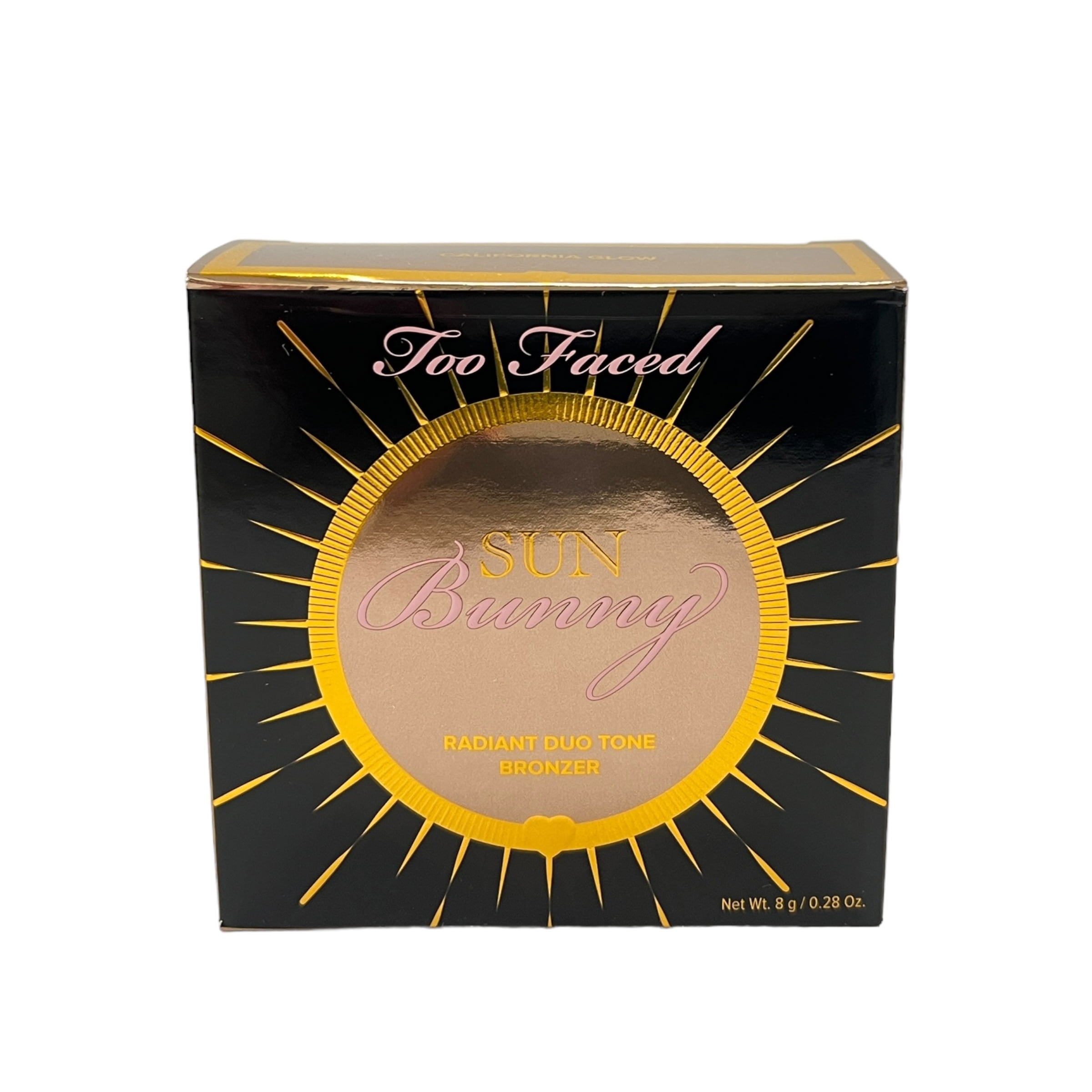 Too Faced Radiant Duo Tone Bronzer, Sun Bunny California Glow, Travel ...
