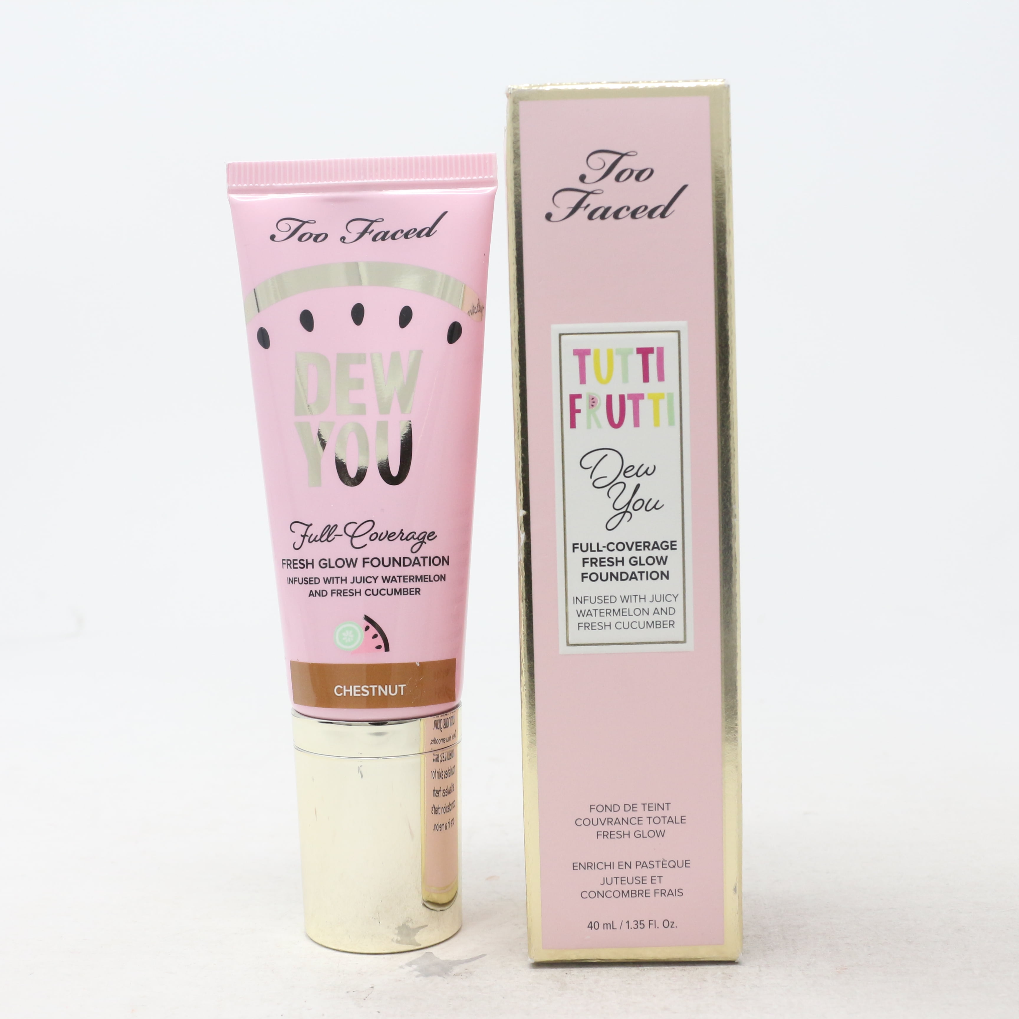 Too Faced Tutti Frutti Dew You Fresh Glow Foundation 1.35oz Chestnut ...