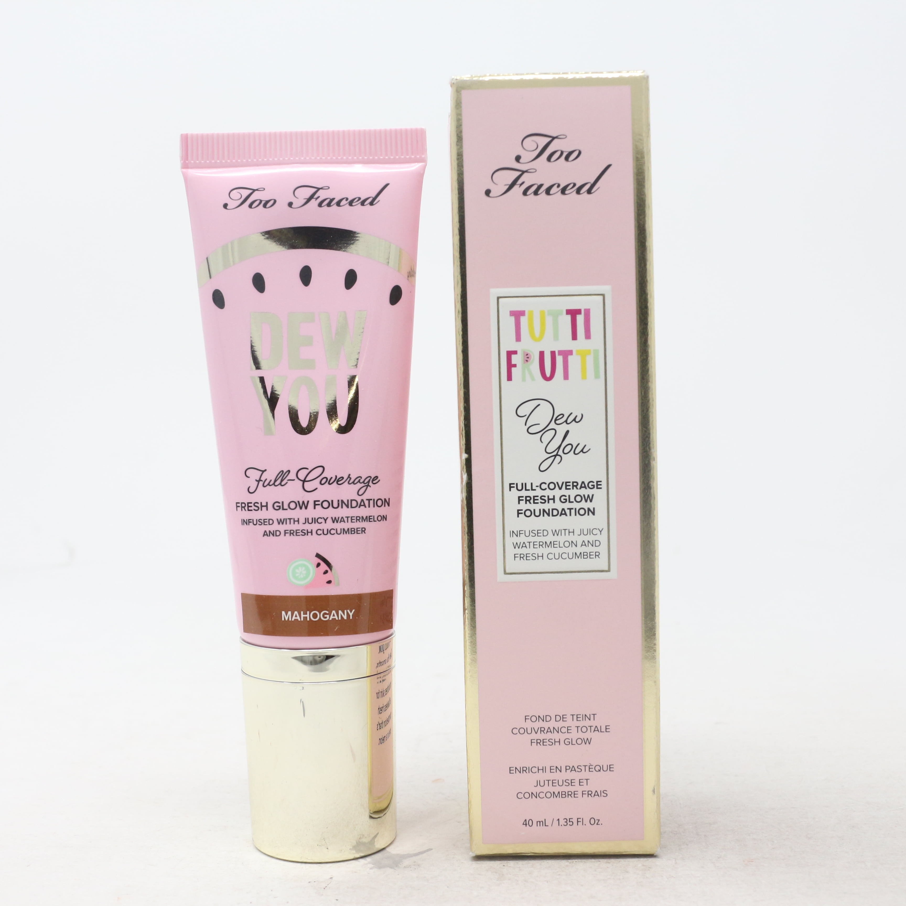 Too Faced Tutti Frutti Dew You Fresh Glow Foundation 1.35oz Mahogany ...
