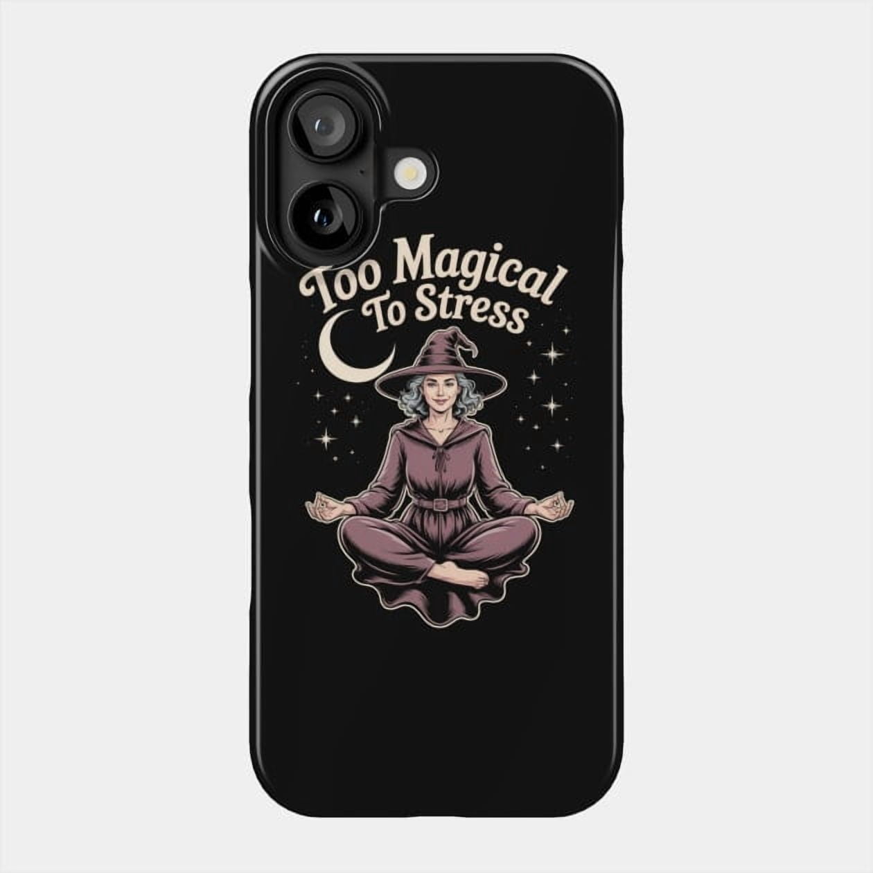 Too Magical To Stress Funny creepy Witch Art Tough Case for iPhone 11 ...