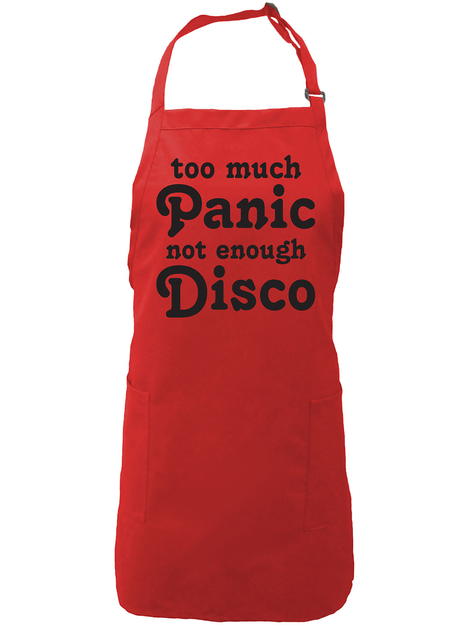 Too Much Panic Not Enough Disco Apron with 2 patch pockets - Walmart.com
