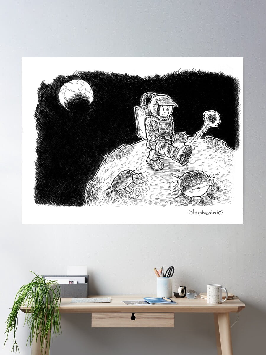 Too Much Space (Pt. 1) Poster Wall Art, Modern Wall Decor For Living ...