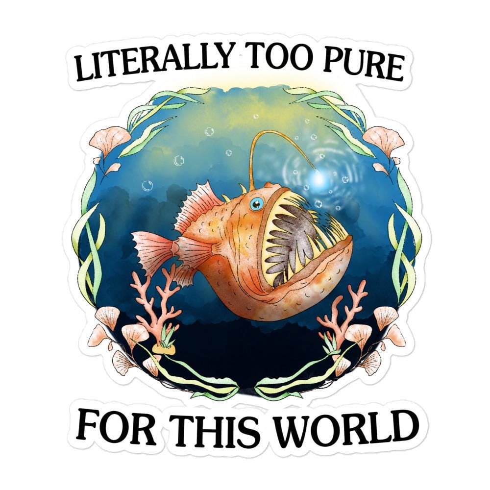 Too Pure Bubble-Free Stickers Vinyl Decal Cute Sticker Aesthetic Design ...