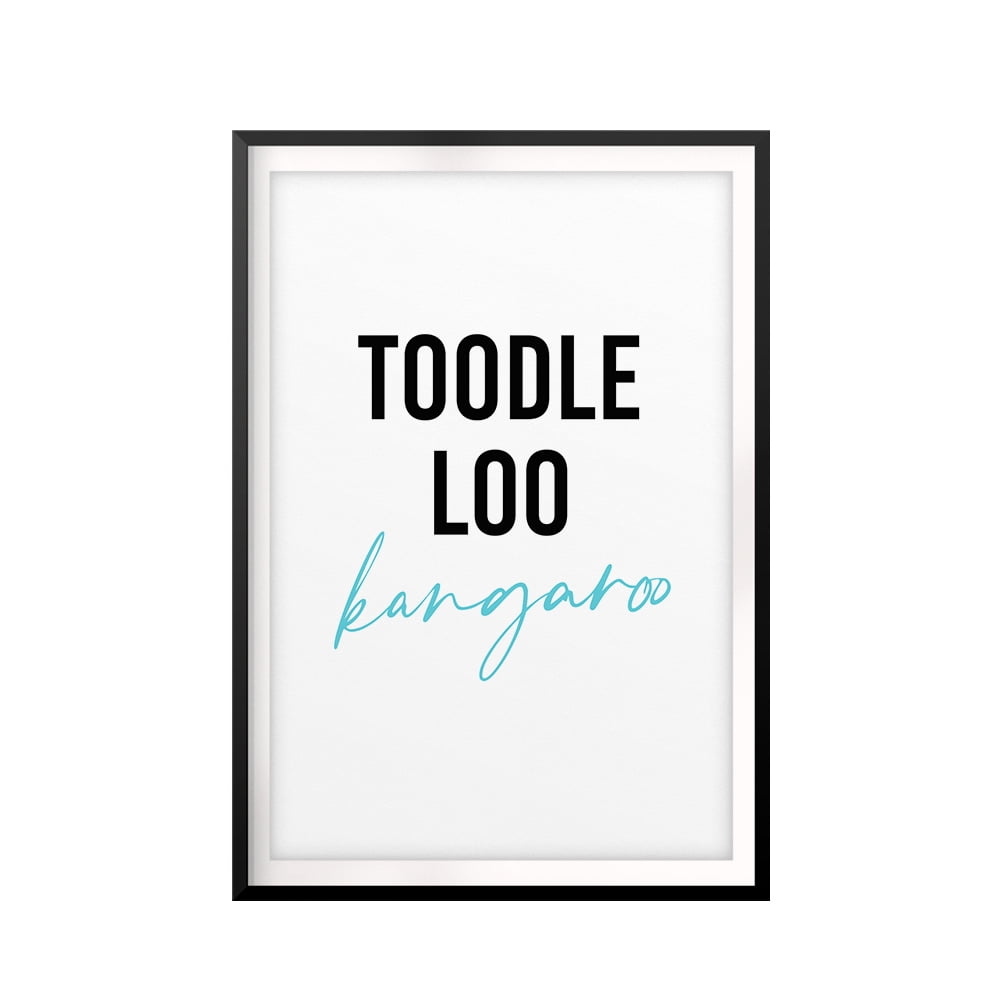 Toodle Loo Kangaroo 5 x 7 UNFRAMED Print Novelty Wall Art - Walmart.com