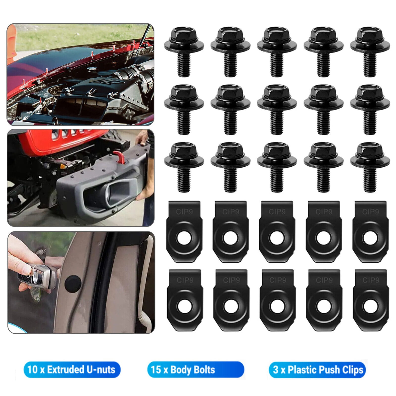 Tookss 28PCS Engine Shield Guard Undertray Cover Screws Bolt Nut Clip ...