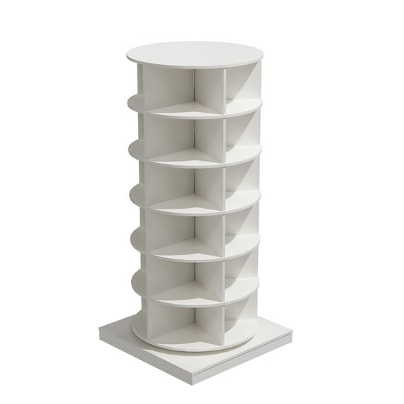 Tookss 6-Tier Rotating Shoe Rack 360° Spinning Shoe Rack Free Standing ...