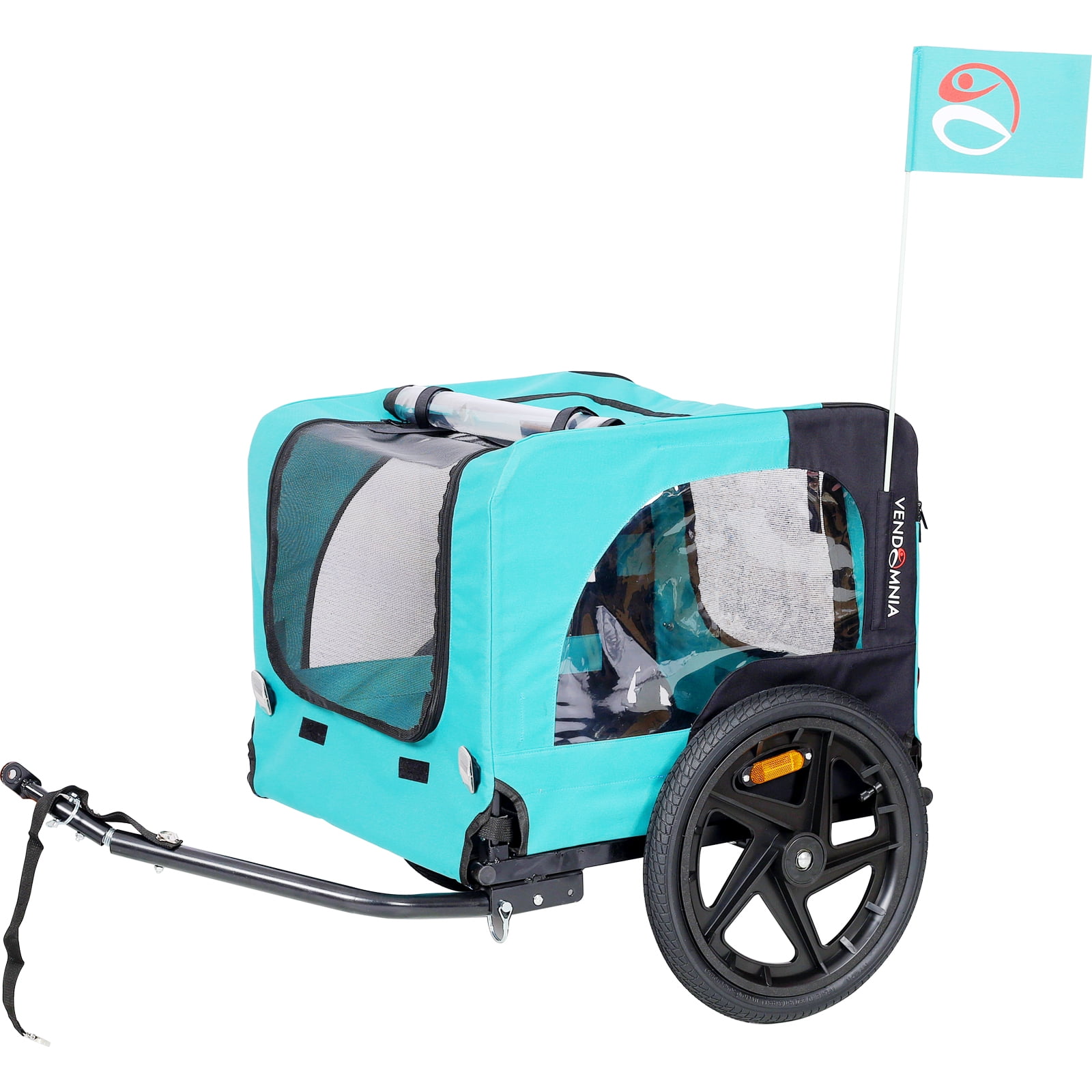 Tookss Bike Dog Trailer, Foldable Pet Jogging Stroller With Wheels ...