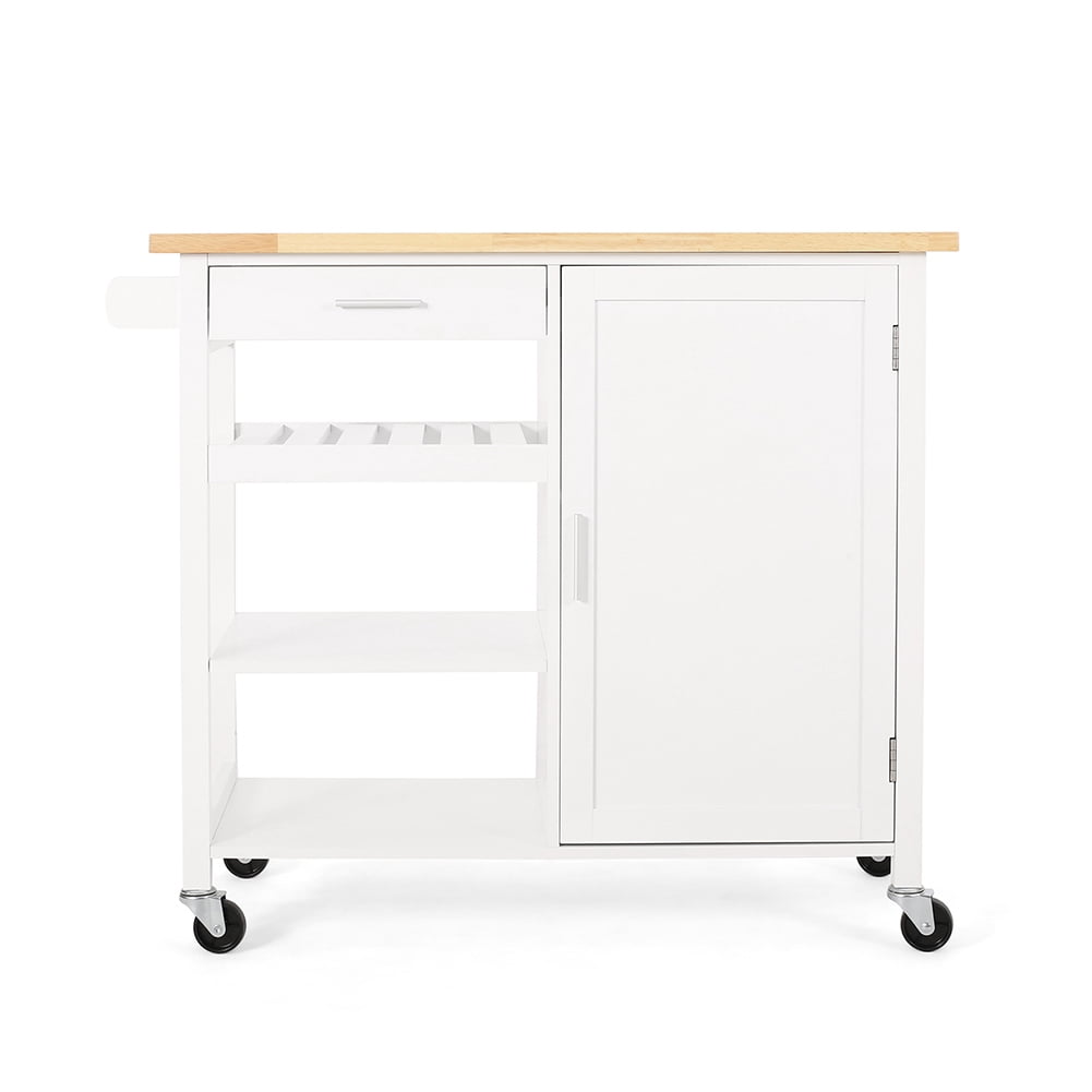 Tookss Kitchen Island Cart On Wheels With Storage, Modern Portable ...