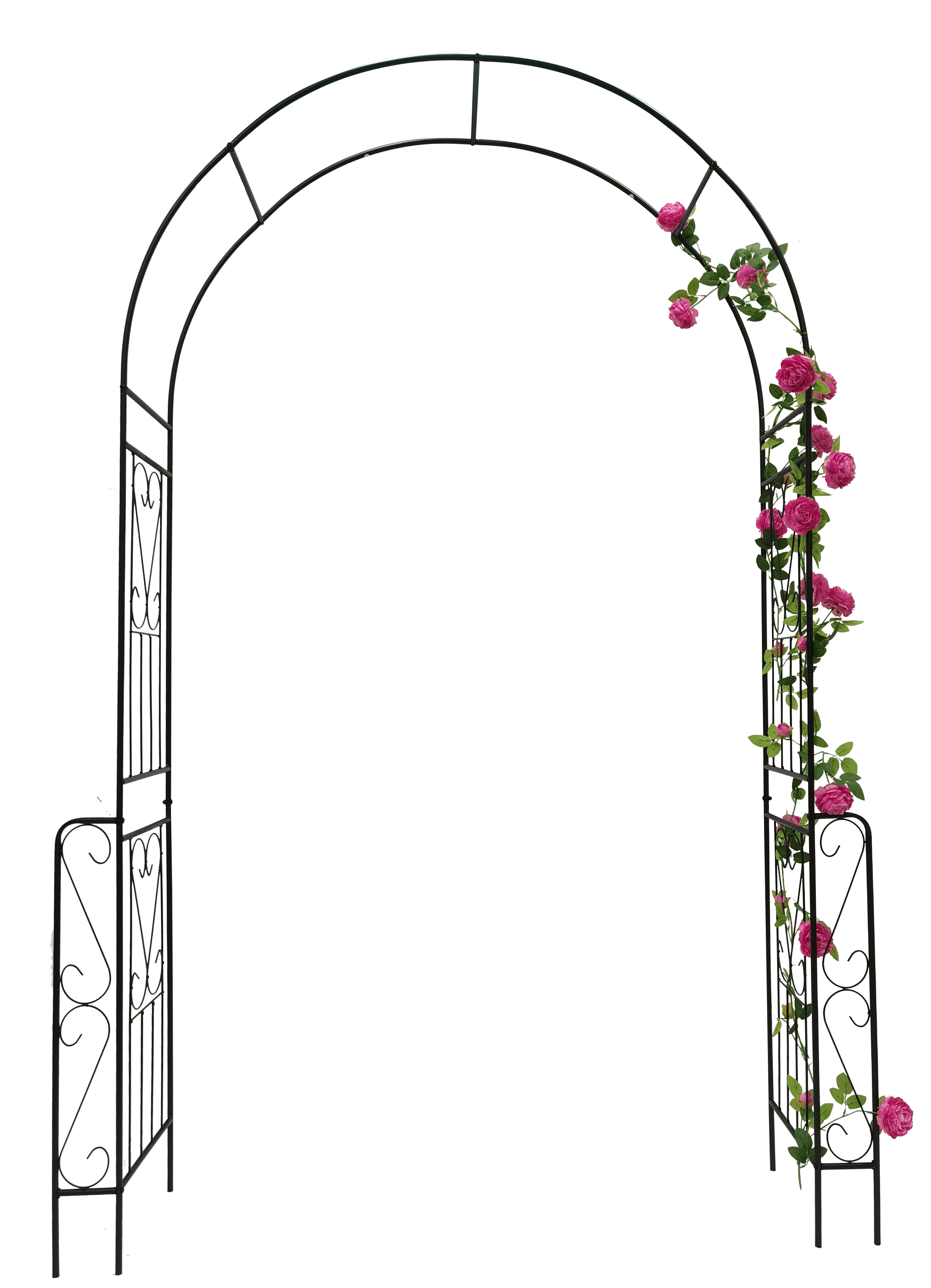 Tookss Metal Garden Arch, Wedding Arch, Rust-proof Metal Galvanized ...