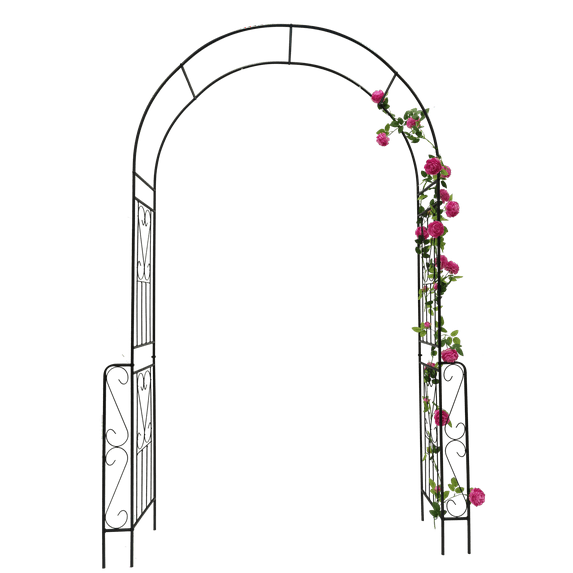 Tookss Metal Garden Arch, Wedding Arch, Rust-proof Metal Galvanized ...