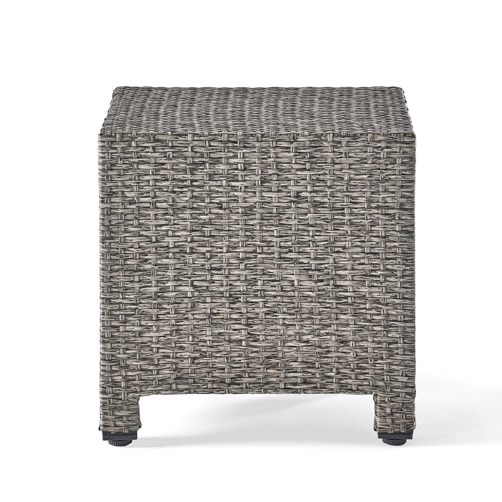 Tookss Outdoor Side Table, Rattan End Table, Patio Side Table, Woven ...