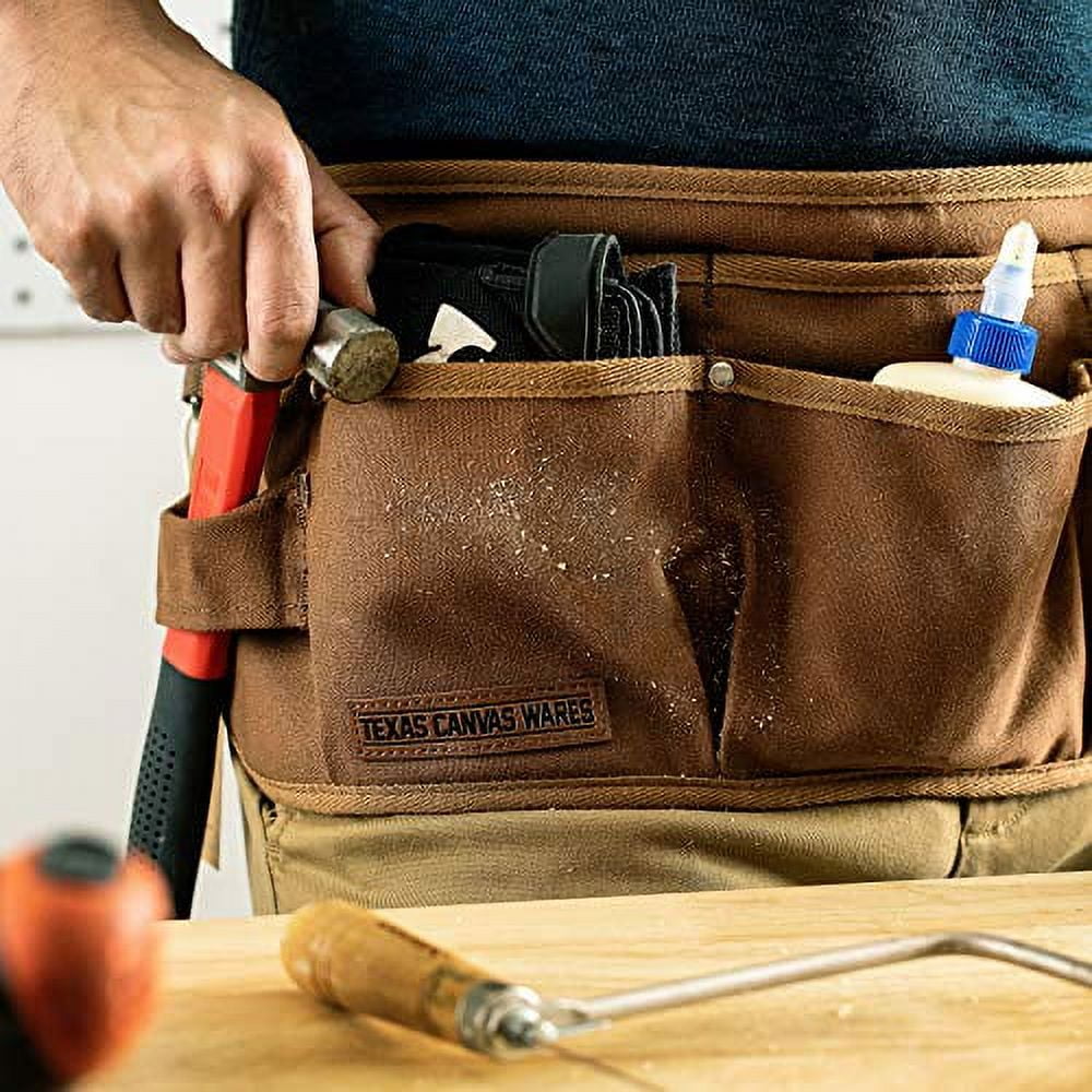 Tool Apron, Waist Apron, Tool Belt | Waxed Canvas Heavy Duty Work Apron, 11-Pocket - Walmart.com