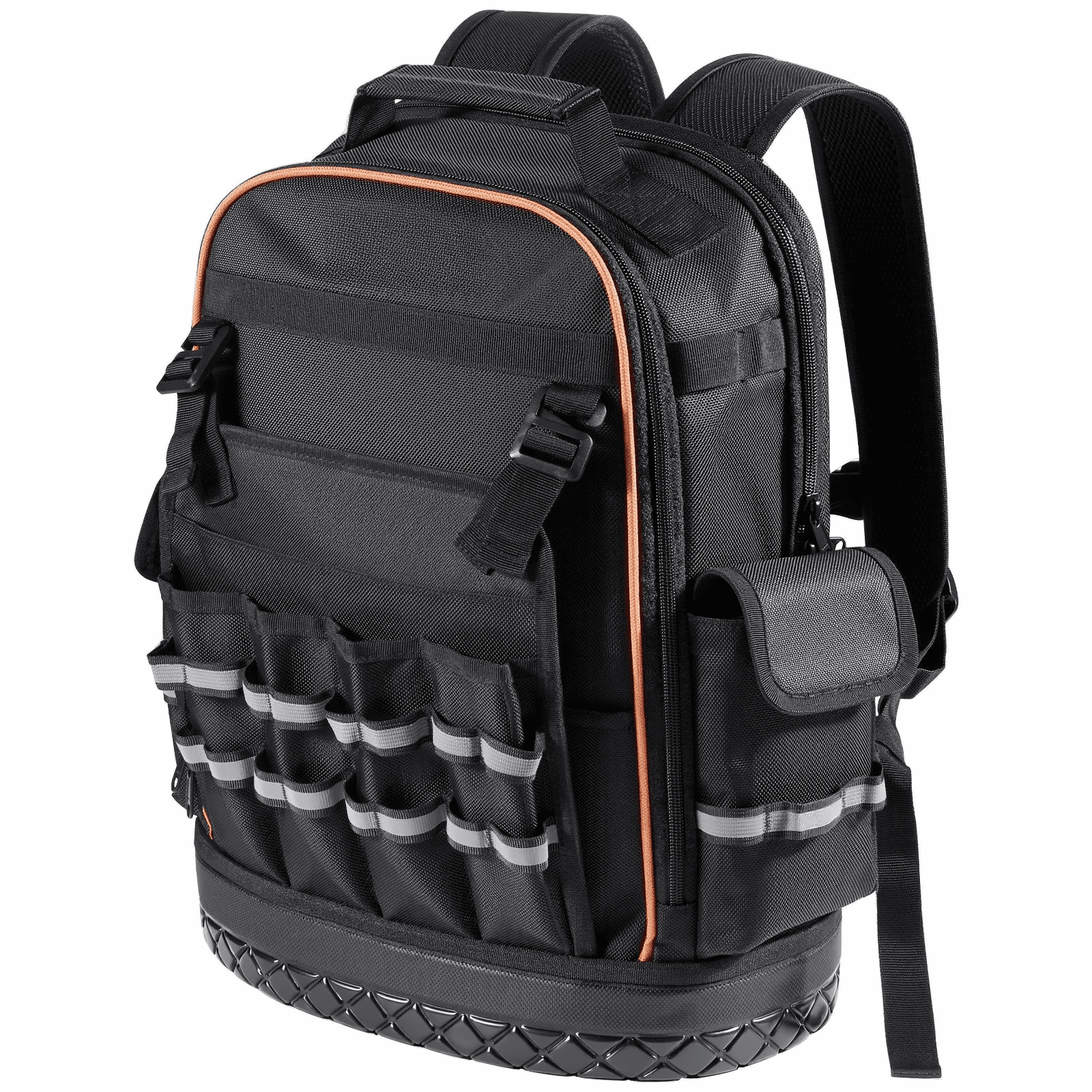Tool Backpack 64 Pockets - Tear-Resistant Electrician Backpack for ...