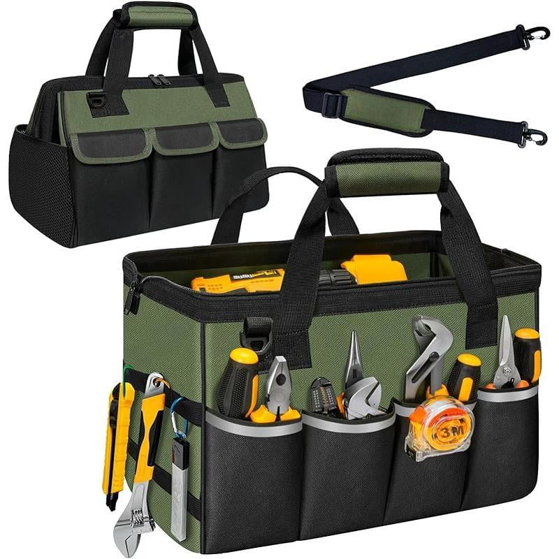 Tool Bag, Portable Tool Box Organizer Adjustable Shoulder Strap, Carry ...