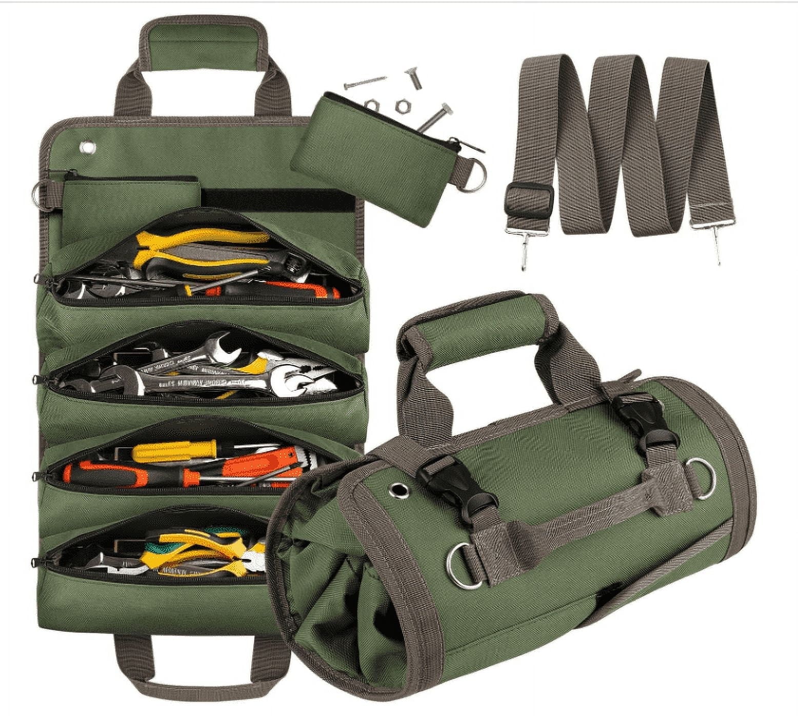 SUSWIM Tool Bag Roll Up, Heavy Duty Rolled Empty Tool Storage ...