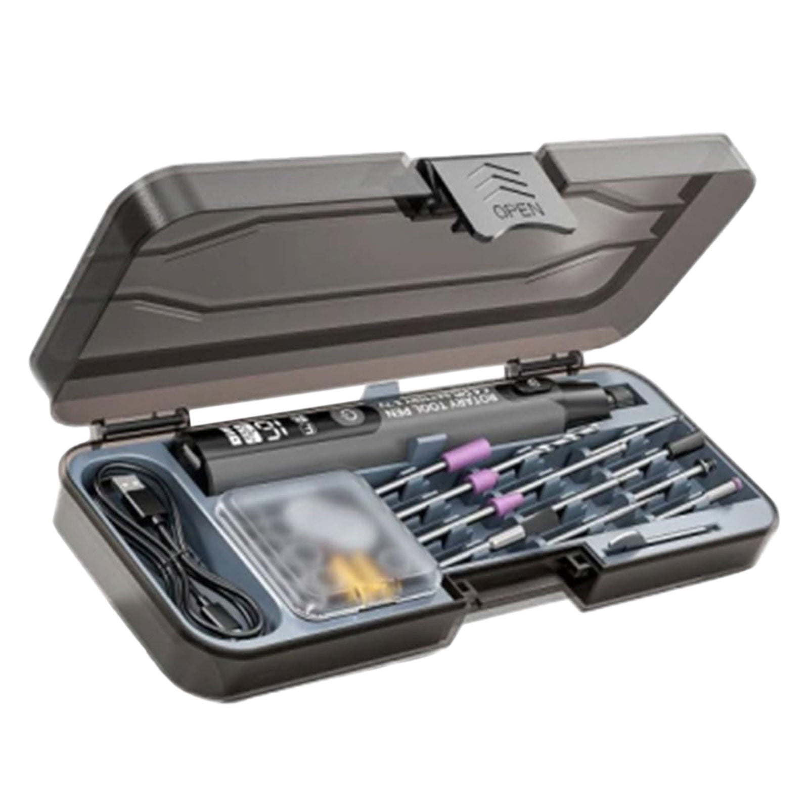 Tool Bag for DIY Enthusiasts Mini Portable Power Kit with LED Light and ...